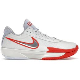 Nike Low-Top Sneaker - Nike Zoom GT Cut Academy White Picante Red - Gr. 49,5 (EU) - in Wei&szlig; - f&uuml;r Damen