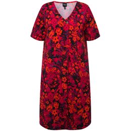 Ulla Popken Kleid Damen Gr&ouml;&szlig;e 42/44 rot Winterkleid