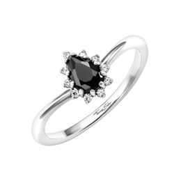 Thomas Sabo Ring Damen Gr&ouml;&szlig;e 54 schwarz / silber