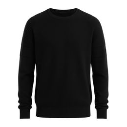 Ombre Pullover 'OM-SWSW-0144' Herren Gr&ouml;&szlig;e M schwarz