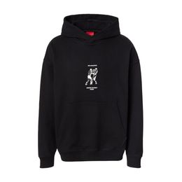 Hugo Sweatshirt 'Duwrestie' Herren Gr&ouml;&szlig;e M schwarz / wei&szlig;