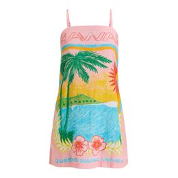 Roxy Kleid 'Atlas Playa Blanca' Damen Gr&ouml;&szlig;e 44 hellblau / gelb / dunkelgr&uuml;n / rosa