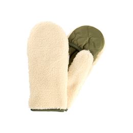 Camel Active Teddy Handschuhe in einem Materialmix Damen Gr&ouml;&szlig;e S wei&szlig;