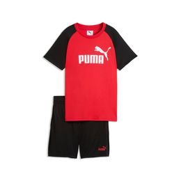 Puma Trainingsanzug Jungen Gr&ouml;&szlig;e 128 rot / schwarz