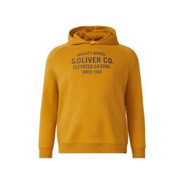 s.Oliver Men Big Sizes Sweatshirt Herren Gr&ouml;&szlig;e 5XL goldgelb / anthrazit