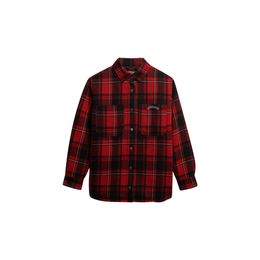 Superdry & Co Bluse Damen Gr&ouml;&szlig;e M rot / schwarz