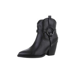 Ital-Design Stiefelette Damen Gr&ouml;&szlig;e 41 schwarz Winterschuhe