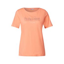 Street One T-Shirt Damen Gr&ouml;&szlig;e XXL orange / silber