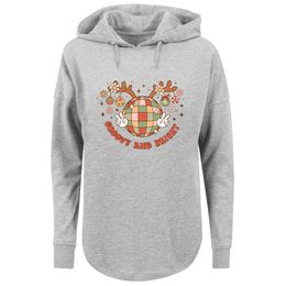 F4NT4STIC Pullover 'Groovy And Bright Christmas Disco Deer' Damen Gr&ouml;&szlig;e L graumeliert / mischfarben