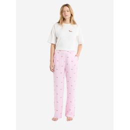 Etam Pyjamahose 'Harmonie' Damen Gr&ouml;&szlig;e L braun / ros&eacute; / hellpink Winterkleid