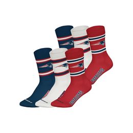 Huddle Socken 'Patriots Crew' Herren Gr&ouml;&szlig;e 43/46 navy / rot / wei&szlig;
