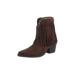 Ital-Design Cowboystiefel Damen Gr&ouml;&szlig;e 37 dunkelbraun Winterschuhe