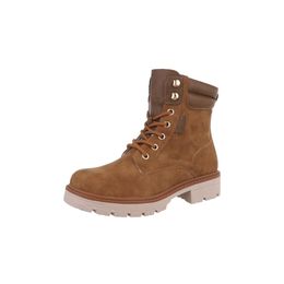 Ital-Design Stiefelette Damen Gr&ouml;&szlig;e 41 camel Winterschuhe