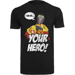 F4NT4STIC T-Shirt 'Disney The Muppets Gonzo I Can Be Your Hero' Herren Gr&ouml;&szlig;e XS blau / gelb / rot / schwarz