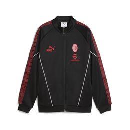 Puma Sportjacke 'AC Milan KING Anthem' Jungen Gr&ouml;&szlig;e 116 rot / schwarz / wei&szlig;