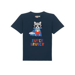 Watabout.kids T-Shirt 'Superbruder' Jungen Gr&ouml;&szlig;e 152/158 blau / navy / grau / rot