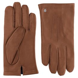Roeckl Lederhandschuhe 'WIEN' Herren Gr&ouml;&szlig;e L camel / braun / cognac / dunkelbraun