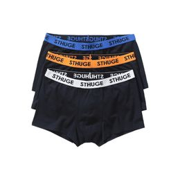 STHUGE Boxershorts Herren Gr&ouml;&szlig;e 8XL blau / orange / schwarz / wei&szlig;