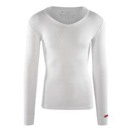 BlackSpade Thermo Longsleeve - V-Neck Herren Gr&ouml;&szlig;e L wei&szlig;