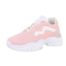 Ital-Design Sneaker Damen Gr&ouml;&szlig;e 37 rosa / wei&szlig;