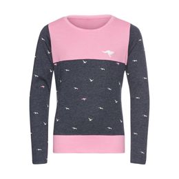 Kangaroos Shirt M&auml;dchen Gr&ouml;&szlig;e 176/182 dunkelgrau / rosa / wei&szlig;