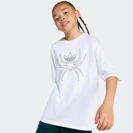 adidas originals T-Shirt Jungen Gr&ouml;&szlig;e 134 grau / wei&szlig;