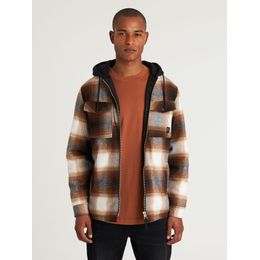 CHASIN' Chasin' &Uuml;bergangsjacke Herren Gr&ouml;&szlig;e S hellbeige / dunkelbraun / schwarz