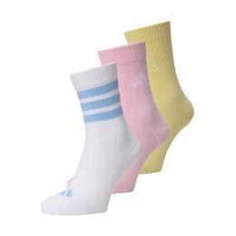 adidas Sportswear Socken Damen Gr&ouml;&szlig;e 34/36 hellblau / gelb / rosa / wei&szlig;