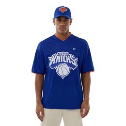 New Era Shirt 'NBA New York Knicks' Herren Gr&ouml;&szlig;e XL blau