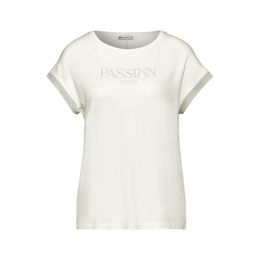 Street One T-Shirt Damen Gr&ouml;&szlig;e XL silber / offwhite