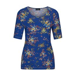 GOLDNER Shirt Damen Gr&ouml;&szlig;e L royalblau / mischfarben