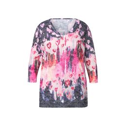 MIAMODA Shirt Damen Gr&ouml;&szlig;e 9XL dunkelblau / grau / hellpink / dunkelpink / wei&szlig;