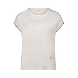 Cartoon Casual-Shirt mit Rundhalsausschnitt Damen Gr&ouml;&szlig;e XS creme