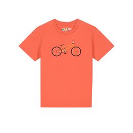 Watabout.kids T-Shirt 'Bmx' Jungen Gr&ouml;&szlig;e 122/128 orange / lachs / schwarz