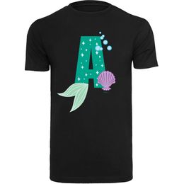 F4NT4STIC T-Shirt 'Disney Alphabet A Is For Ariel' Herren Gr&ouml;&szlig;e XXL aqua / lila / schwarz