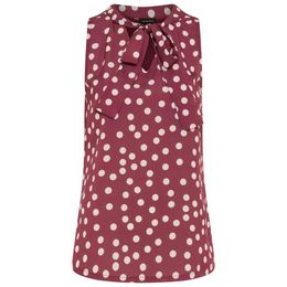 Laura Scott Bluse Damen Gr&ouml;&szlig;e XXXL magenta / wei&szlig;