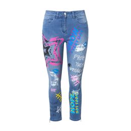 Angel of Style Jeans Damen Gr&ouml;&szlig;e 41/42 blau / mischfarben