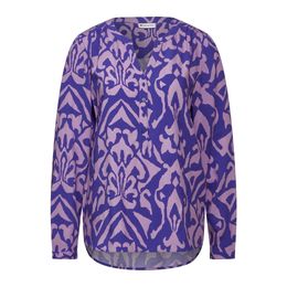 Street One Bluse Damen Gr&ouml;&szlig;e L royalblau / lila