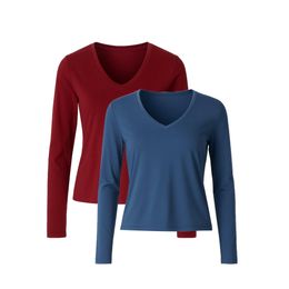 C&city Shirt Damen Gr&ouml;&szlig;e S blau / rot