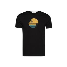 Greenbomb T-Shirt 'Nature Cliffhanger' Herren Gr&ouml;&szlig;e M blau / gelb / schwarz
