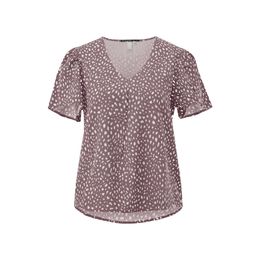 QS Bluse Damen Gr&ouml;&szlig;e XXL mauve / wei&szlig;