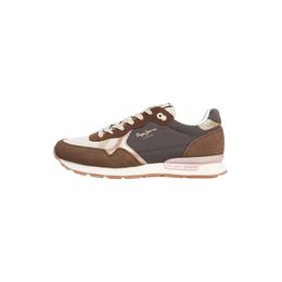 Pepe Jeans Sneaker 'BRIT MIXT W' Damen Gr&ouml;&szlig;e 37 hellbeige / braun / gold / grau / wei&szlig;