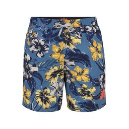Superdry & Co Badeshorts Herren Gr&ouml;&szlig;e XXL navy / azur / gelb / hellgrau