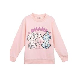 Disney Lilo & Stitch Sweatshirt 'Stitch & Angel' M&auml;dchen Gr&ouml;&szlig;e 140 ros&eacute;