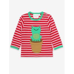 Toby tiger Shirt 'Frosch' Jungen Gr&ouml;&szlig;e 98 rot