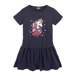 Kidsworld Kleid M&auml;dchen Gr&ouml;&szlig;e 116/122 marine / mischfarben