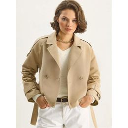Bianco Lucci Mantel Damen Gr&ouml;&szlig;e XL beige