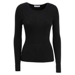 Influencer Pullover Damen Gr&ouml;&szlig;e L schwarz
