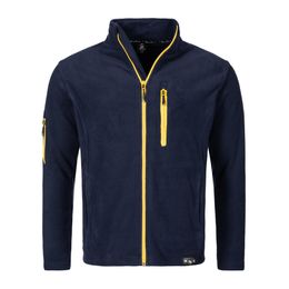 Rock Creek Fleecejacke Herren Gr&ouml;&szlig;e XXL navy / gelb