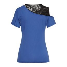 Laura Scott Shirt Damen Gr&ouml;&szlig;e S/M blau / schwarz